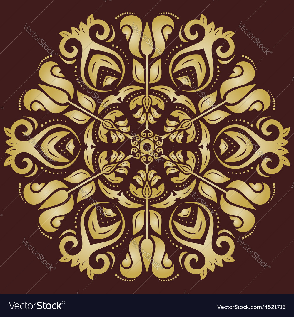 Floral abstract pattern Royalty Free Vector Image
