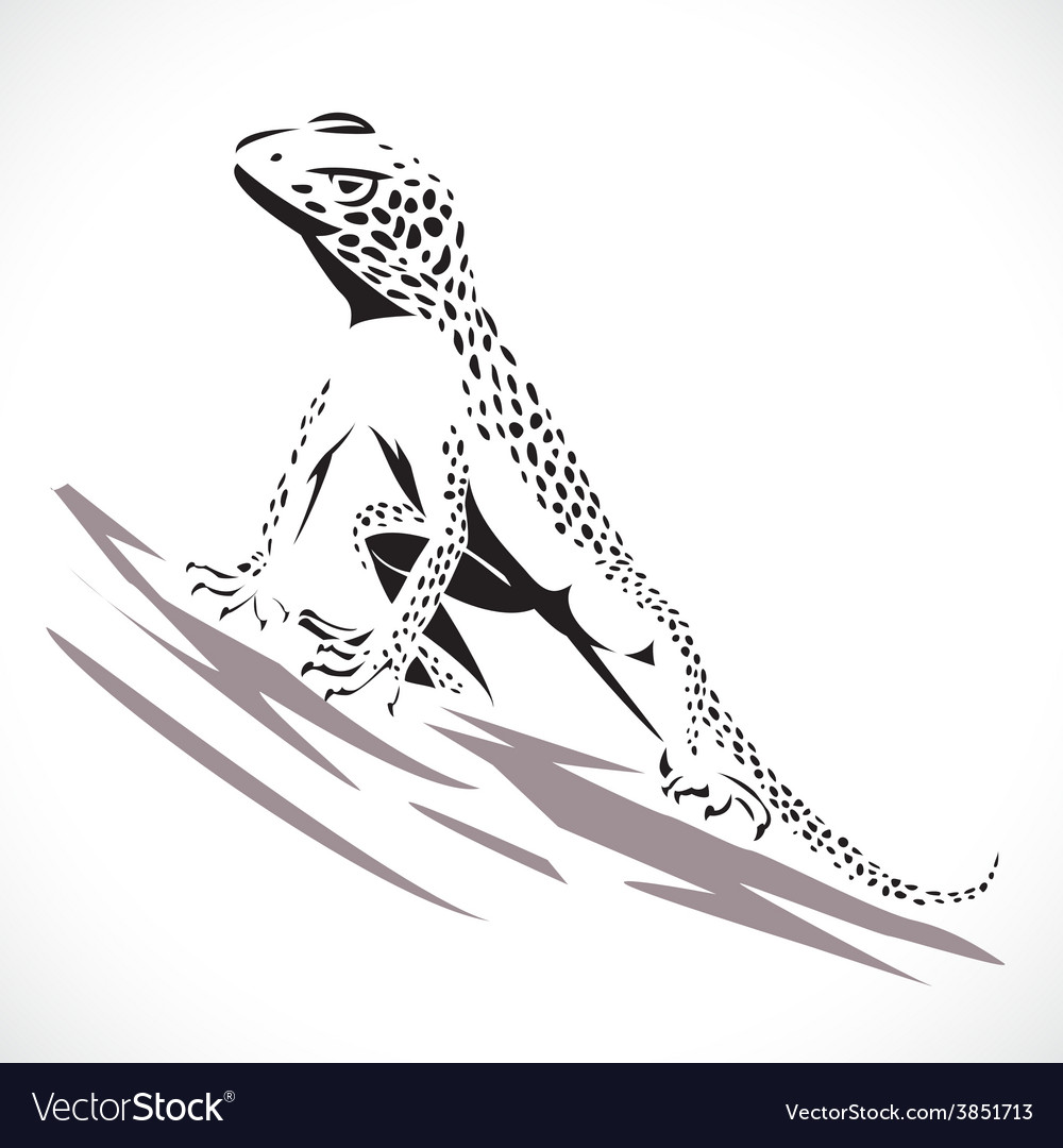 Lizard 2 Royalty Free Vector Image - VectorStock