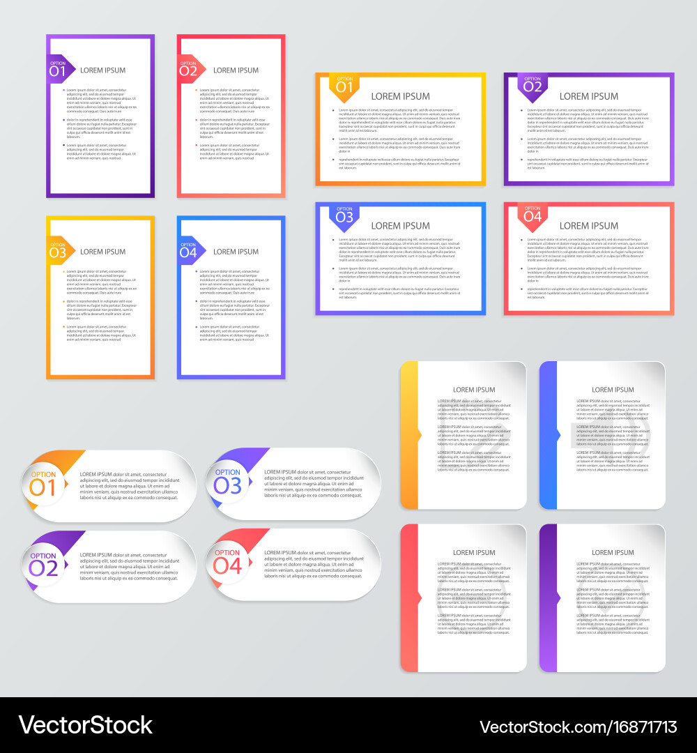 Set of infographic templates Royalty Free Vector Image