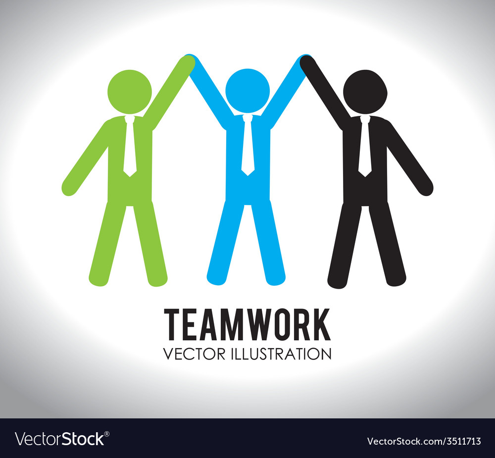 Teamwork design Royalty Free Vector Image - VectorStock