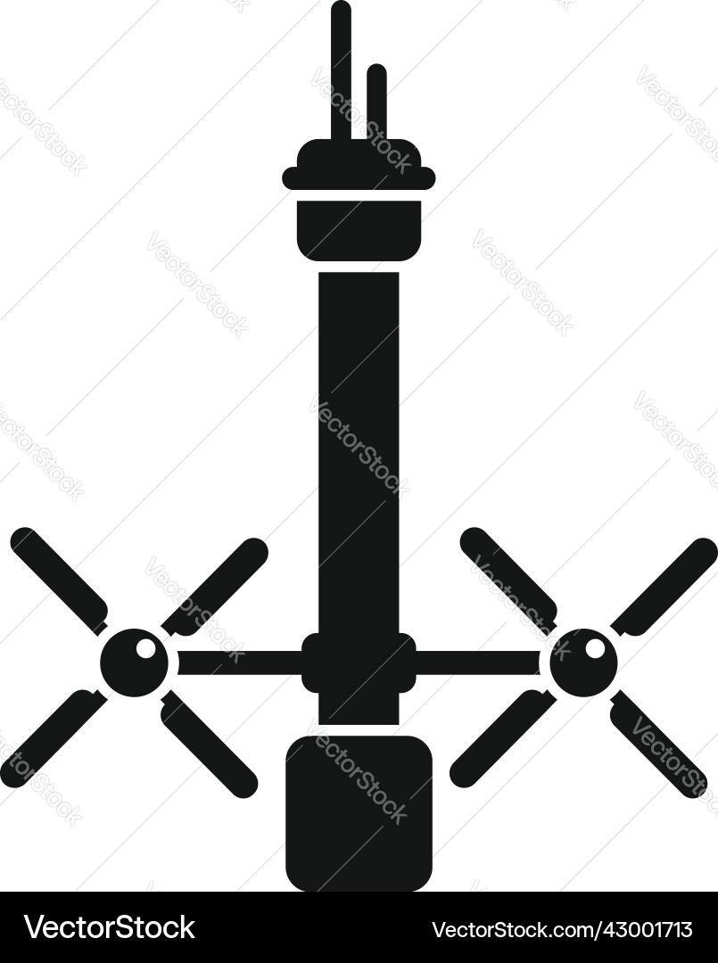 Wind power equipment icon simple energy Royalty Free Vector