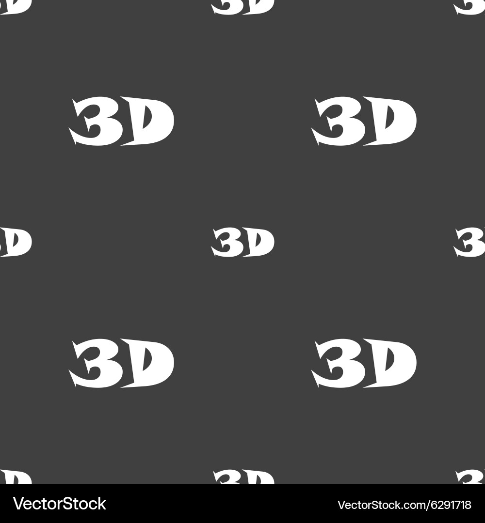 3d sign icon technology symbol seamless Royalty Free Vector
