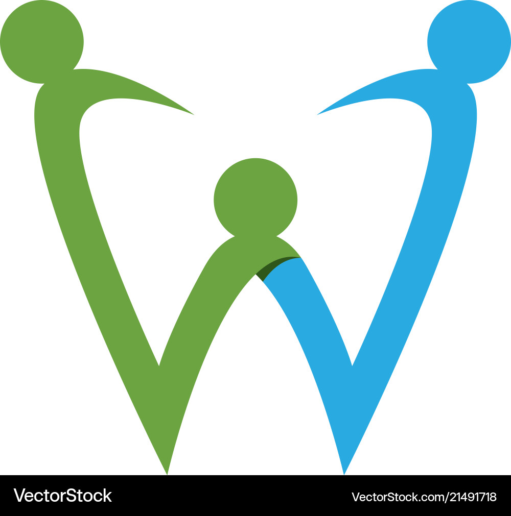 Adoption and community care logo template icon Vector Image