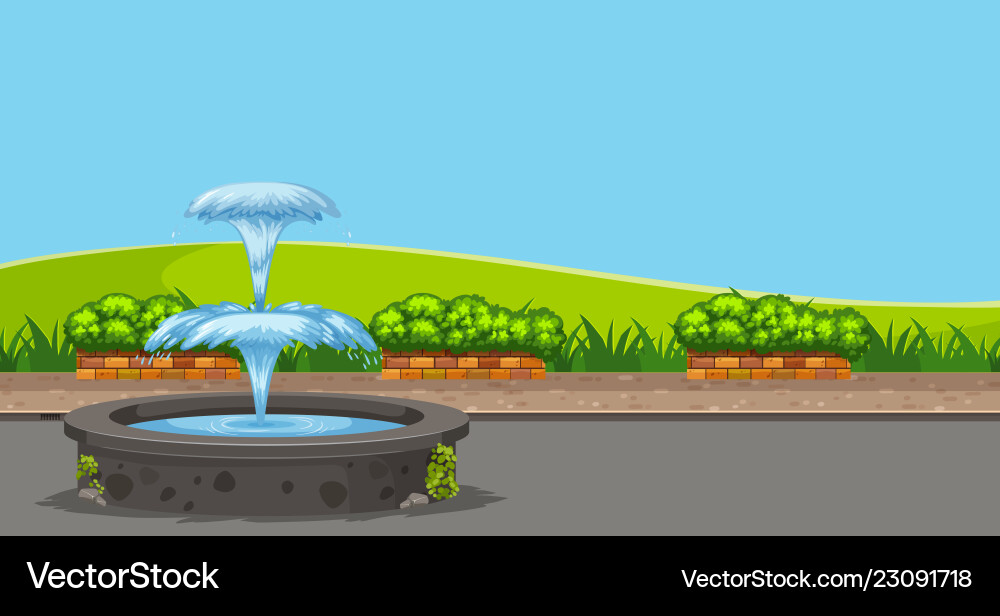 Beautiful outdoor landscape background Royalty Free Vector