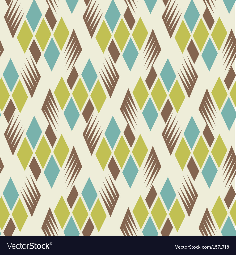 Retro diamond repeat pattern 2 Royalty Free Vector Image