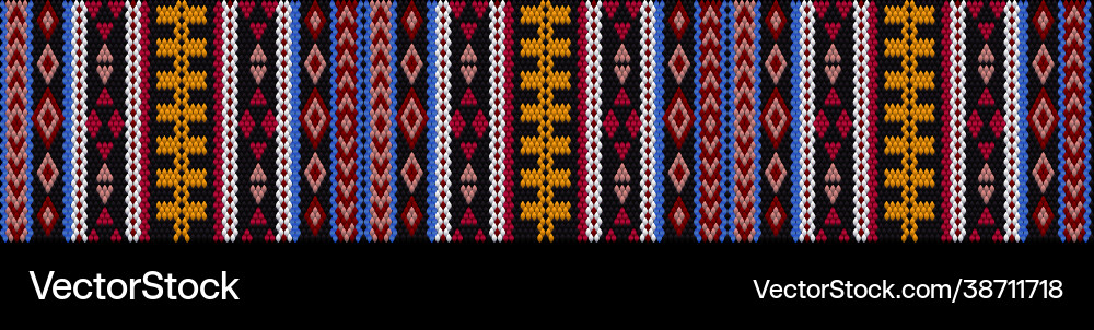 Traditional ethnic ornament for use on fabrics Vector Image