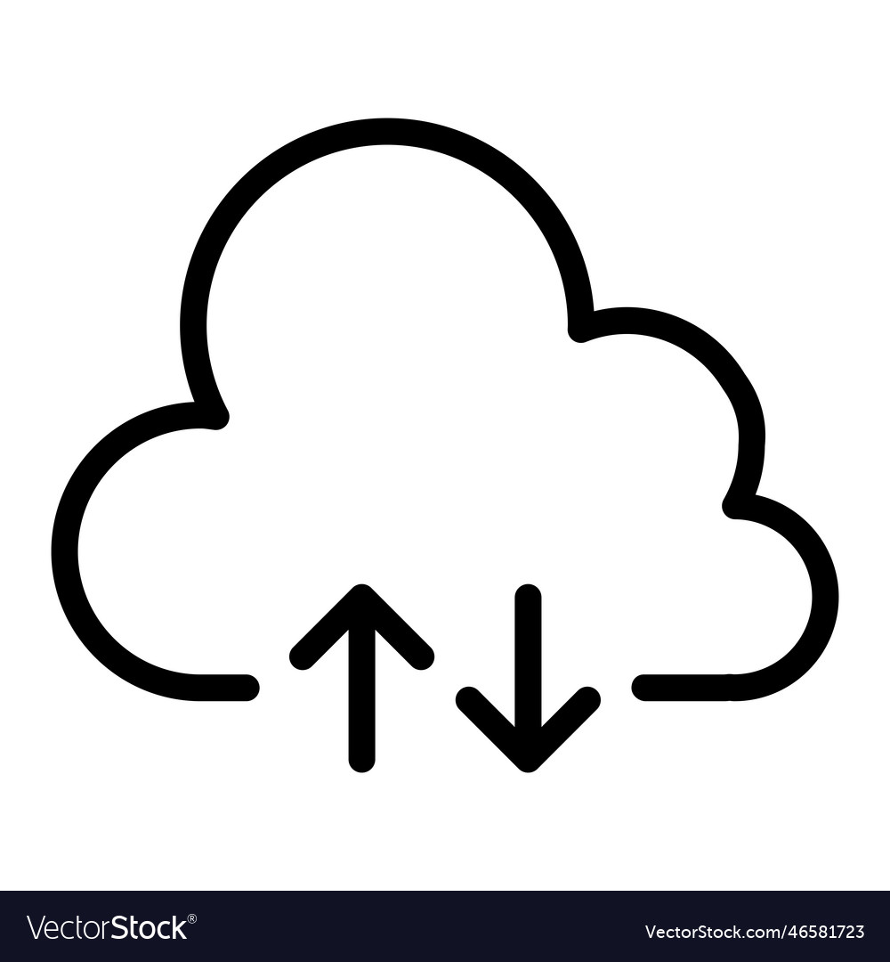 Cloud server icon Royalty Free Vector Image - VectorStock