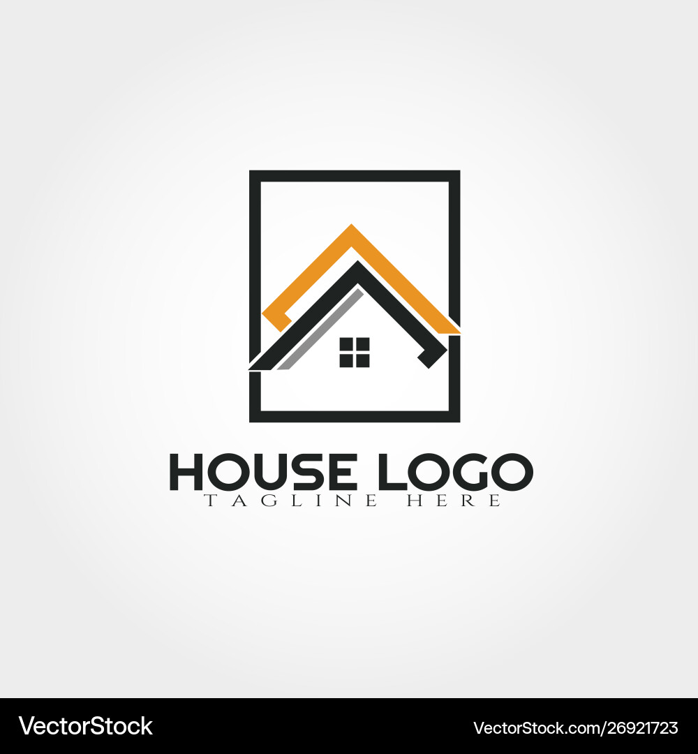 House logo design template home icon Royalty Free Vector