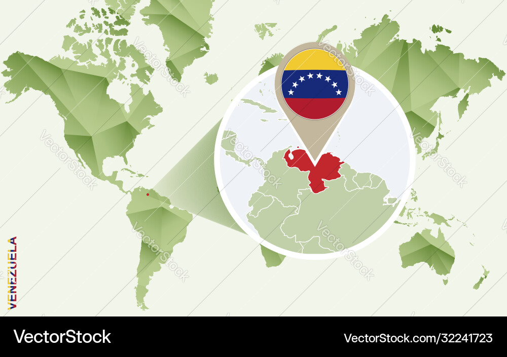 Infographic for venezuela detailed map Royalty Free Vector