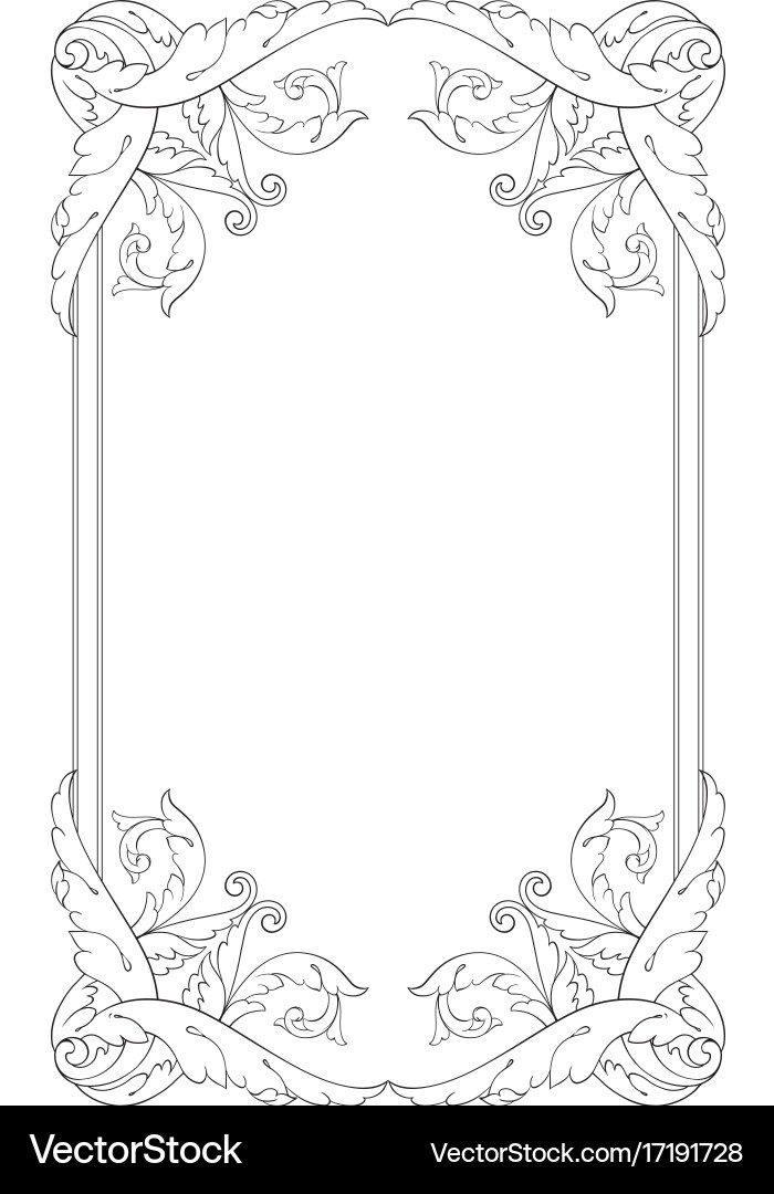 Baroque of vintage elements for design Royalty Free Vector