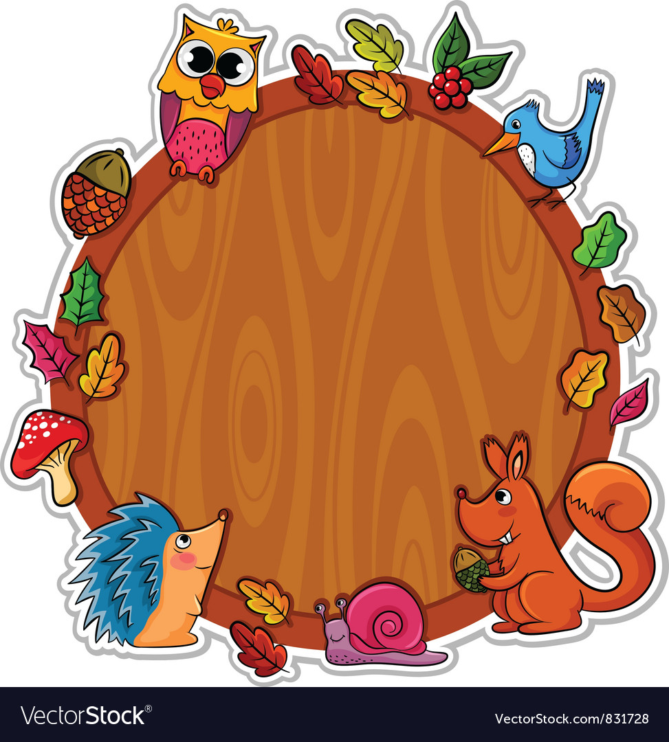 Forest frame Royalty Free Vector Image - VectorStock