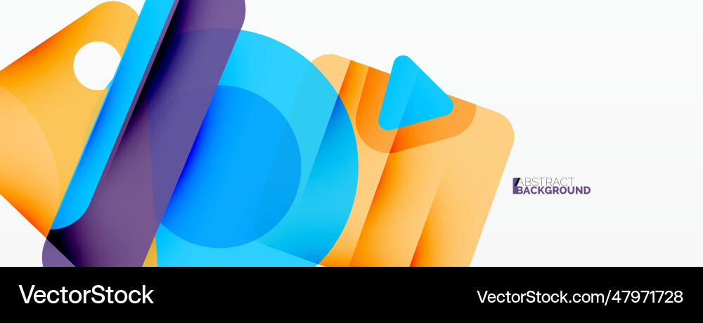 Line triangle square and circle primitive Vector Image