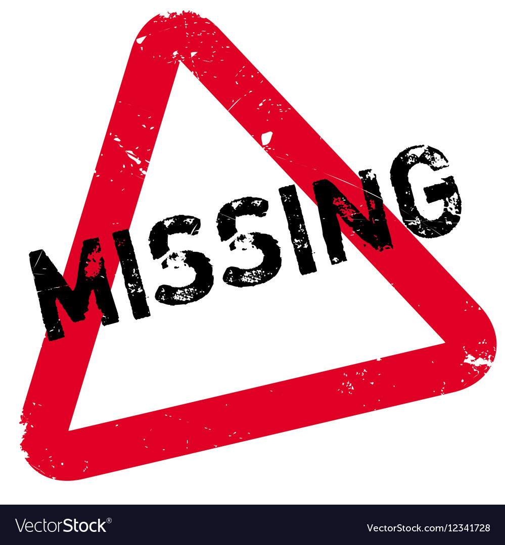 Missing rubber stamp Royalty Free Vector Image