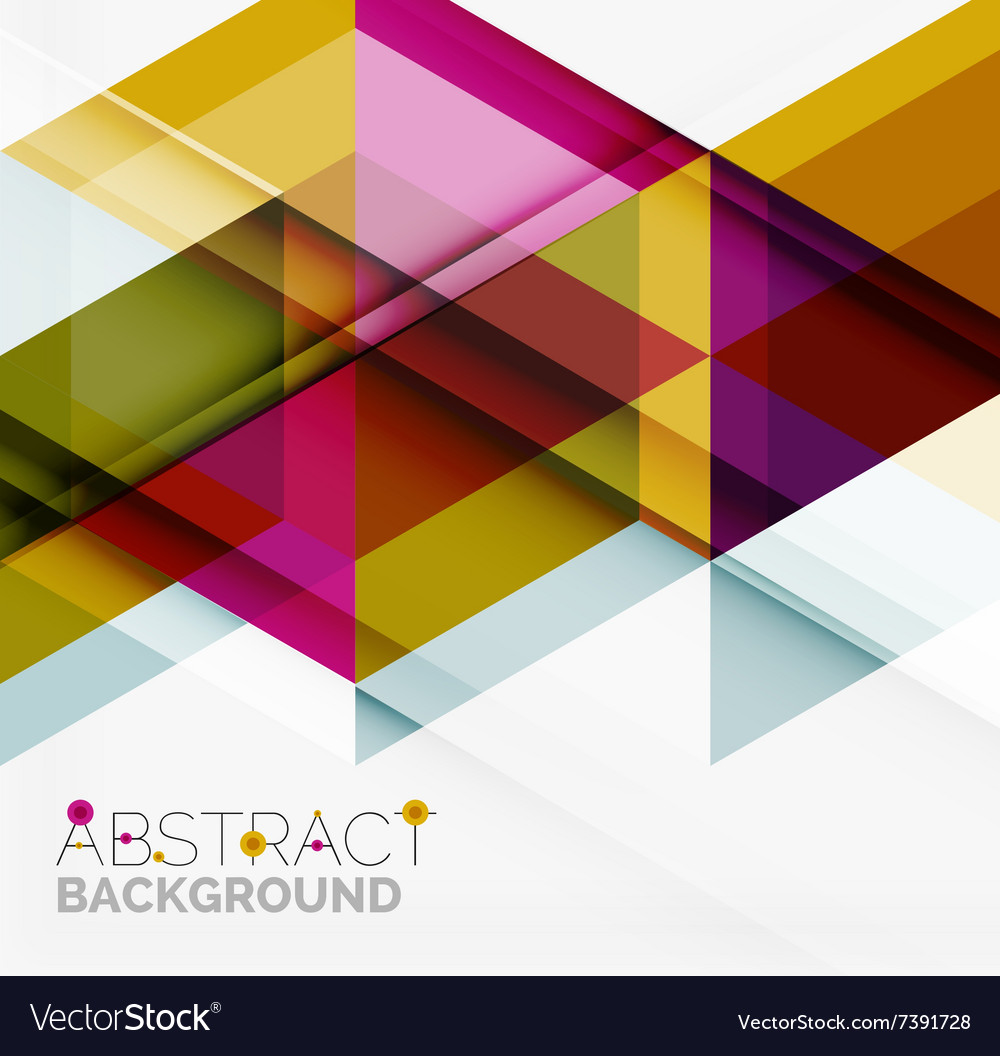 Triangle background Royalty Free Vector Image - VectorStock