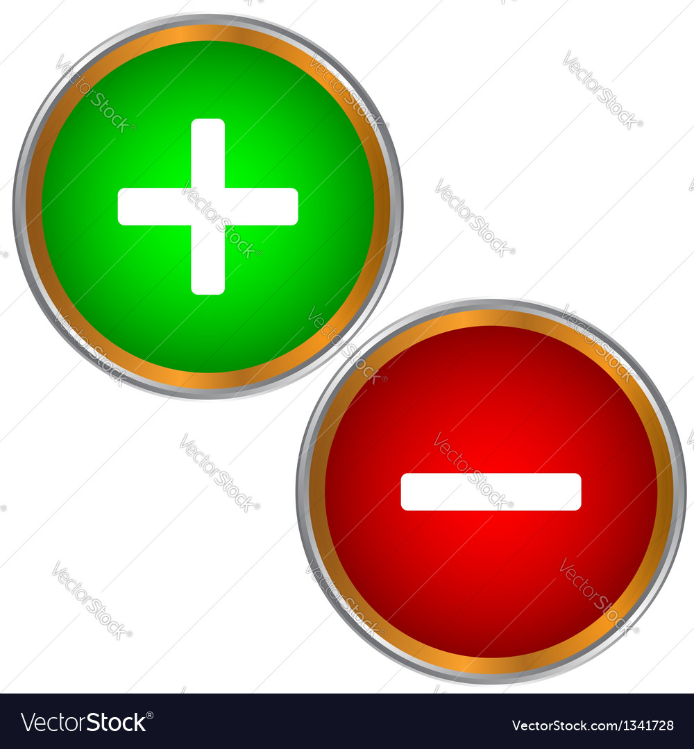 Two buttons Royalty Free Vector Image - VectorStock