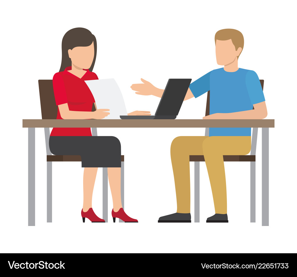 Business meeting people Royalty Free Vector Image