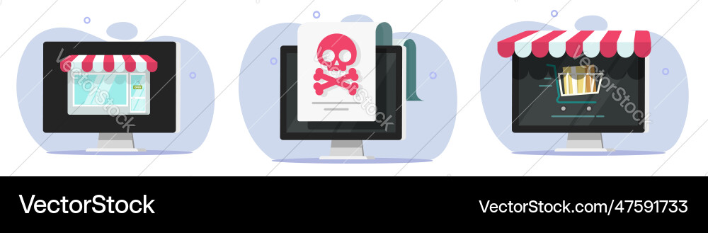 Store shop ecommerce online icon 3d graphic Vector Image