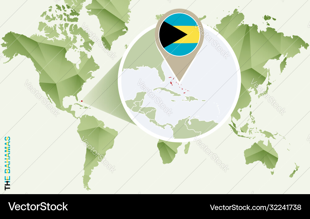 Infographic for bahamas detailed map Royalty Free Vector