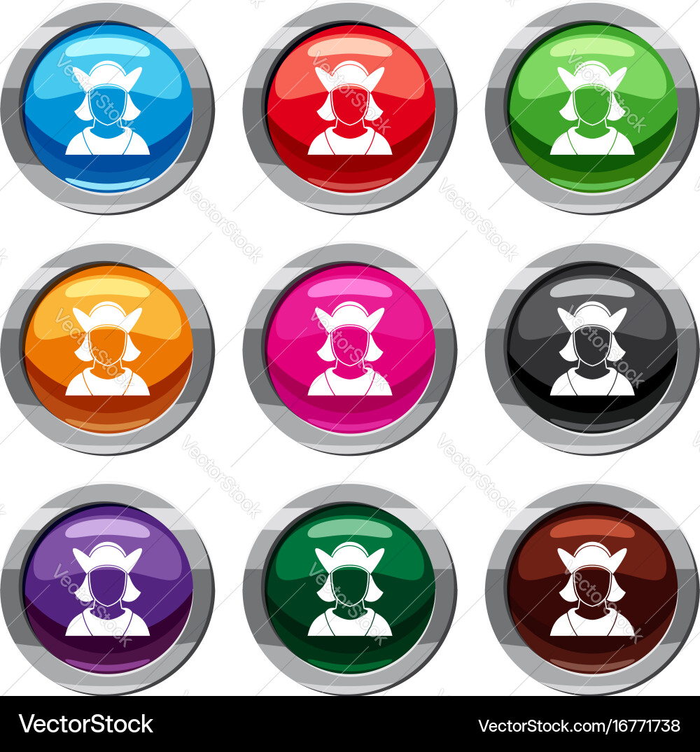 Male avatar set 9 collection Royalty Free Vector Image