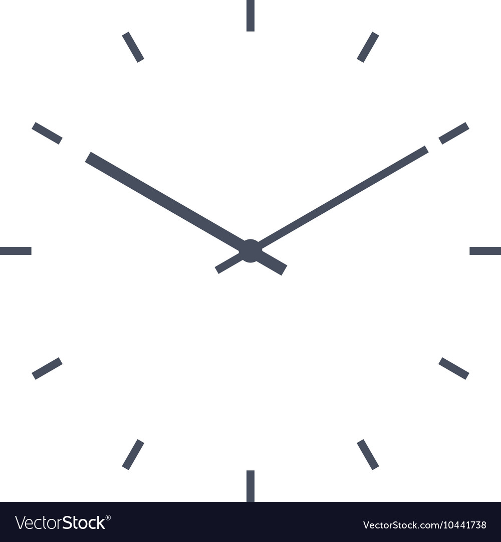 Simple classic clock Royalty Free Vector Image