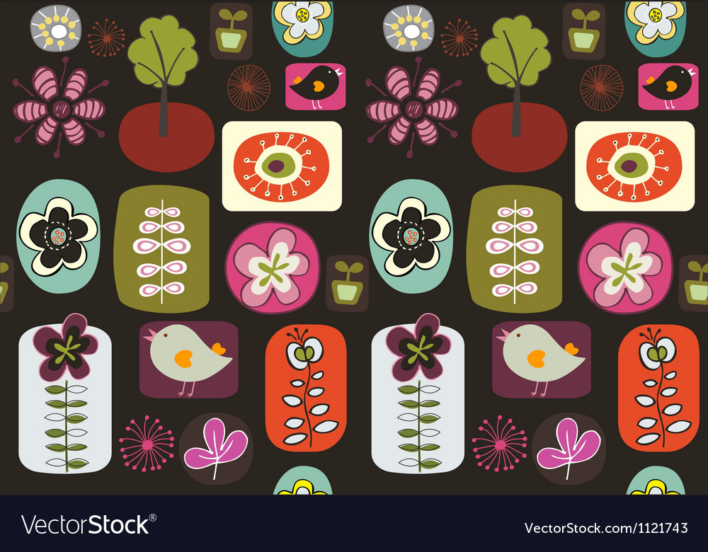 Brown cute pattern Royalty Free Vector Image - VectorStock