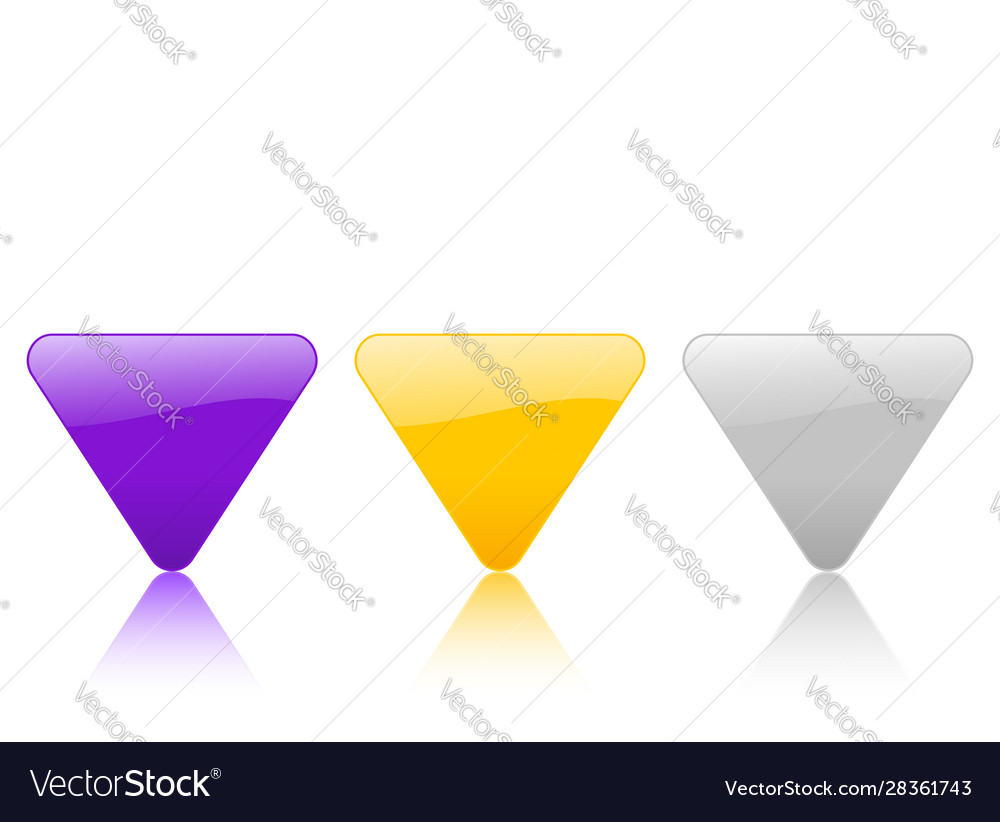 Color triangular icon 2 Royalty Free Vector Image