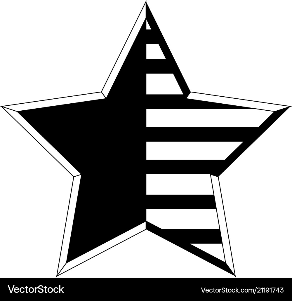 Isolated monochrome american emblem Royalty Free Vector