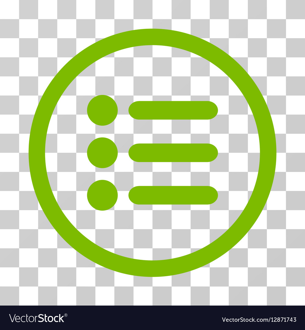 Items rounded icon Royalty Free Vector Image - VectorStock