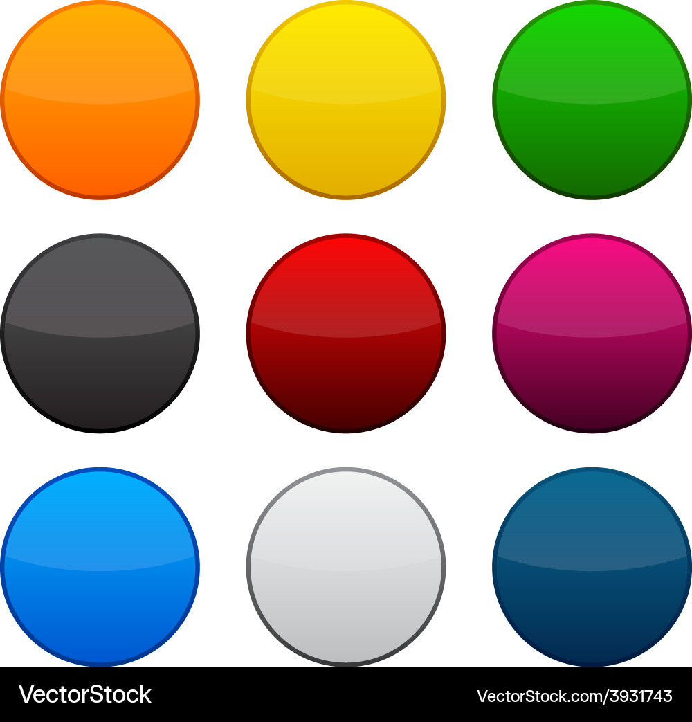 Round colorful icons Royalty Free Vector Image