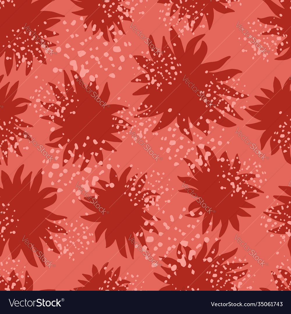 Seamless random pattern with scribble star Vector Image