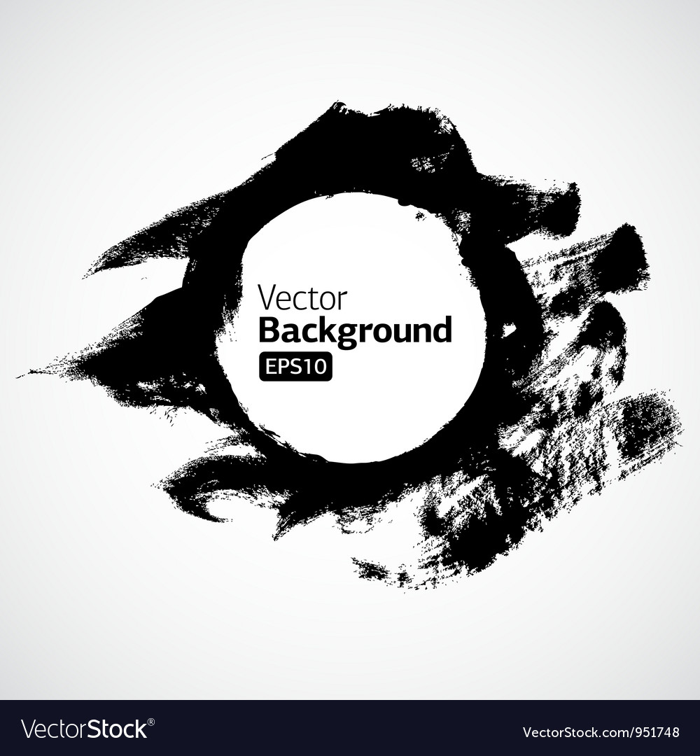 Brush circle texture Royalty Free Vector Image