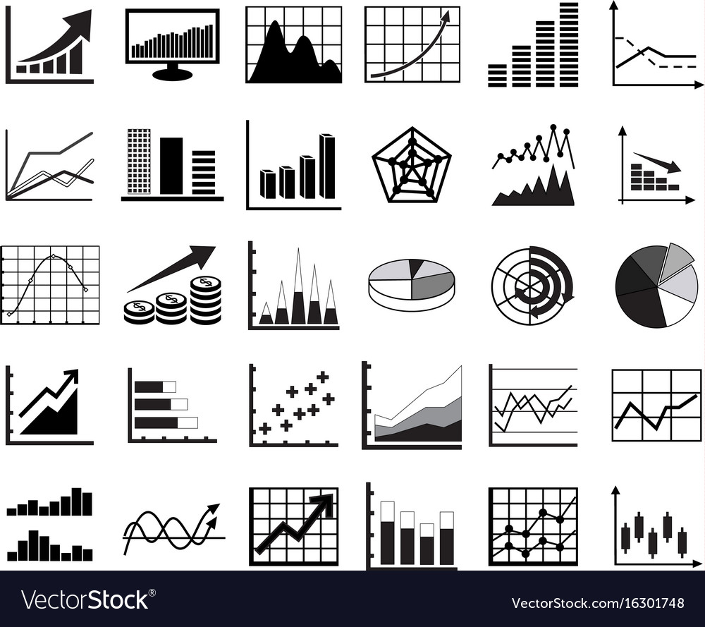 Business graph Royalty Free Vector Image - VectorStock
