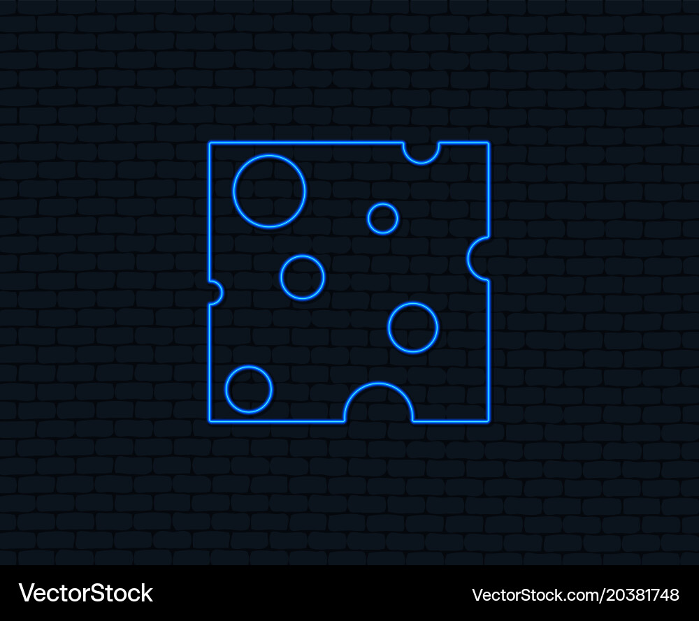 Cheese sign icon slice of Royalty Free Vector Image