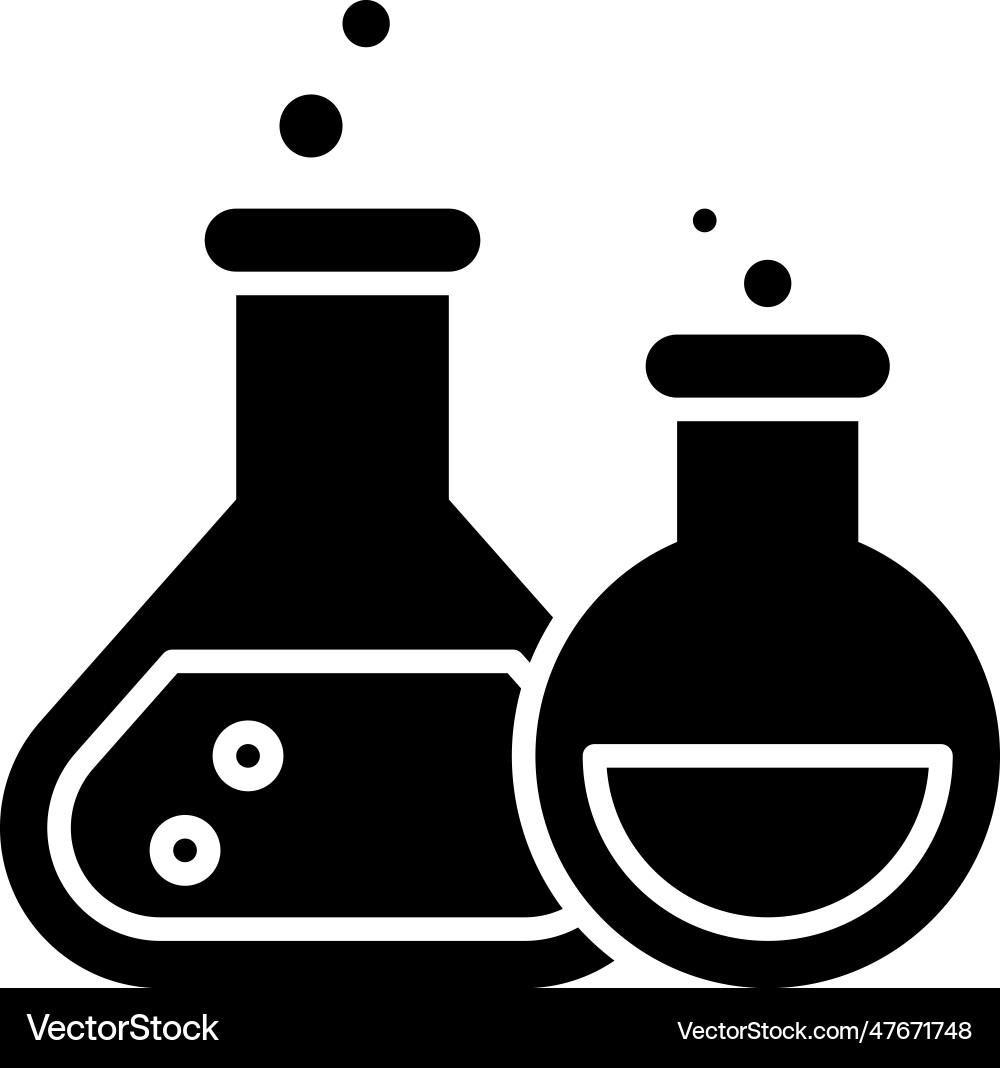 Chemistry icon high school related Royalty Free Vector Image