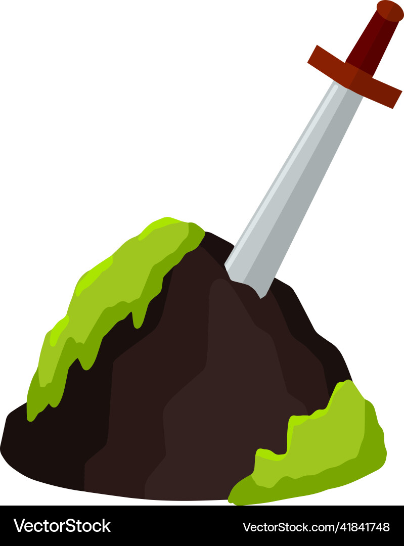 Legendary excalibur knight and king arthur Vector Image