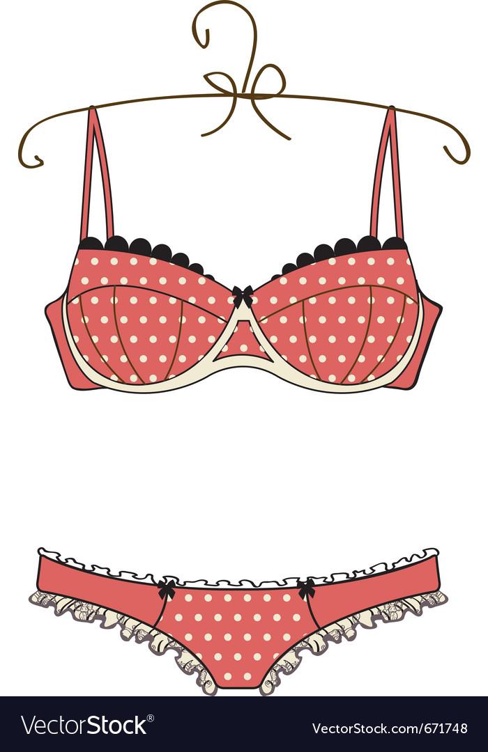 Lingerie Royalty Free Vector Image Vectorstock