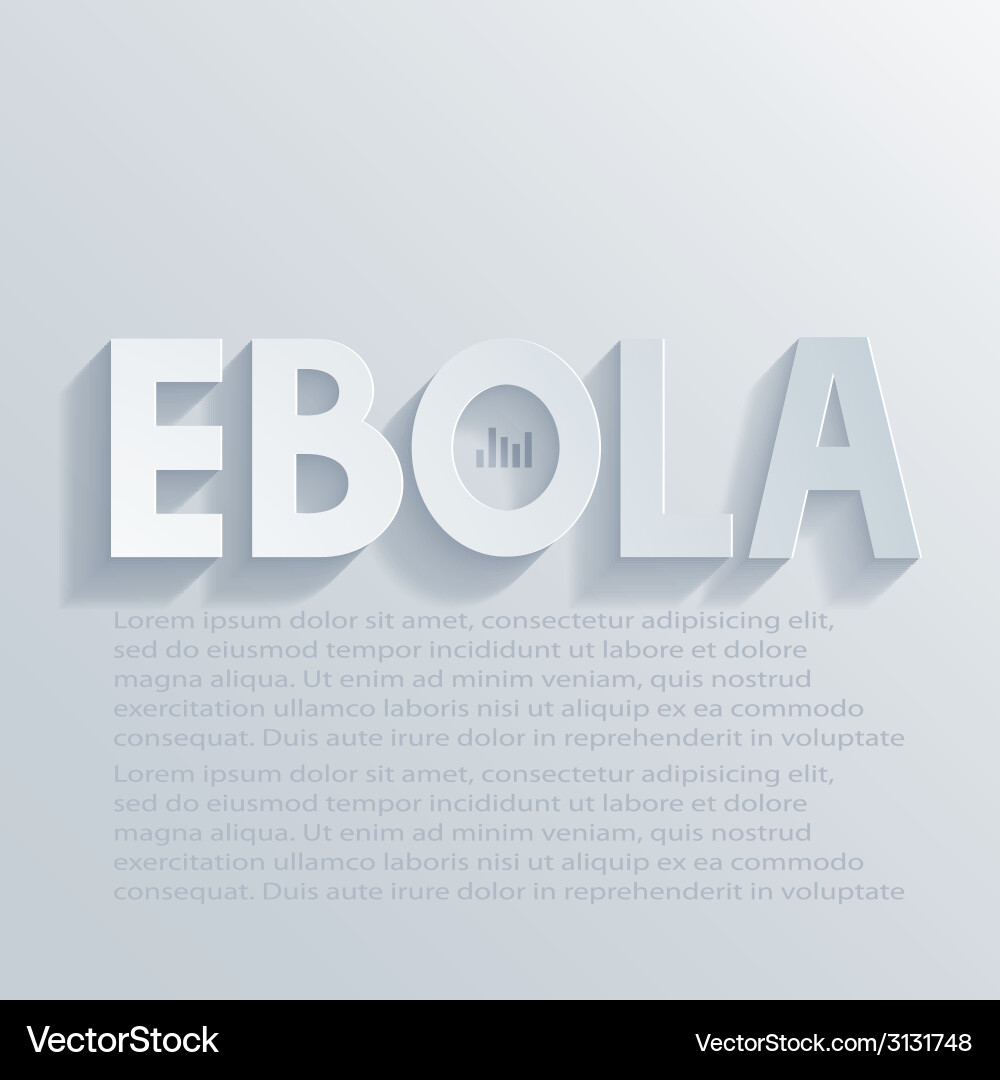 Modern ebola element design Royalty Free Vector Image