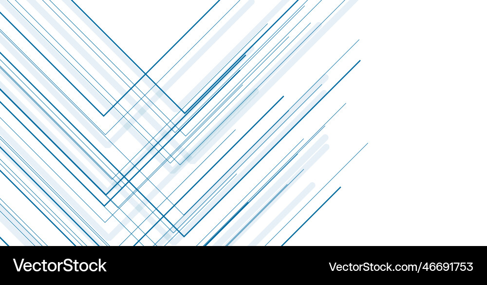 Blue minimal lines abstract futuristic tech Vector Image