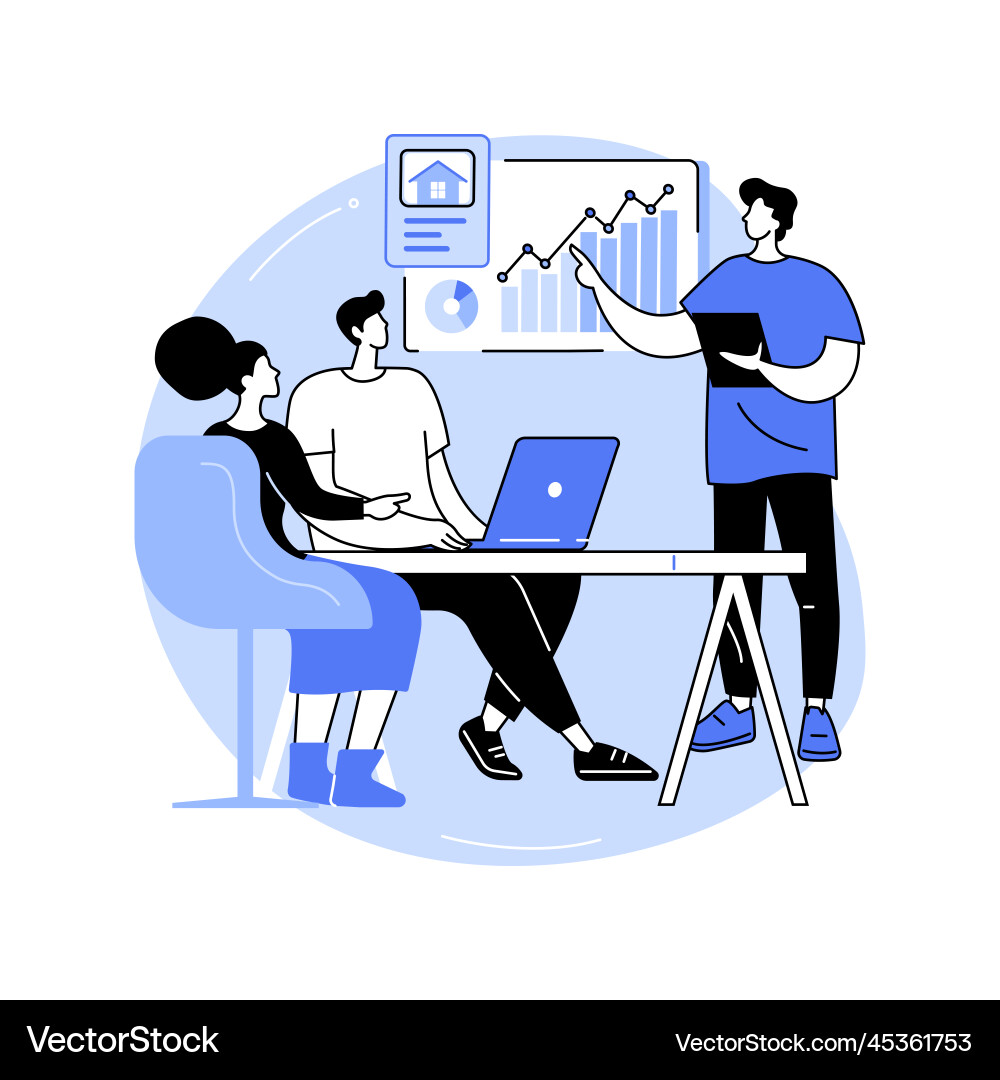 Consulting clients isolated cartoon Royalty Free Vector