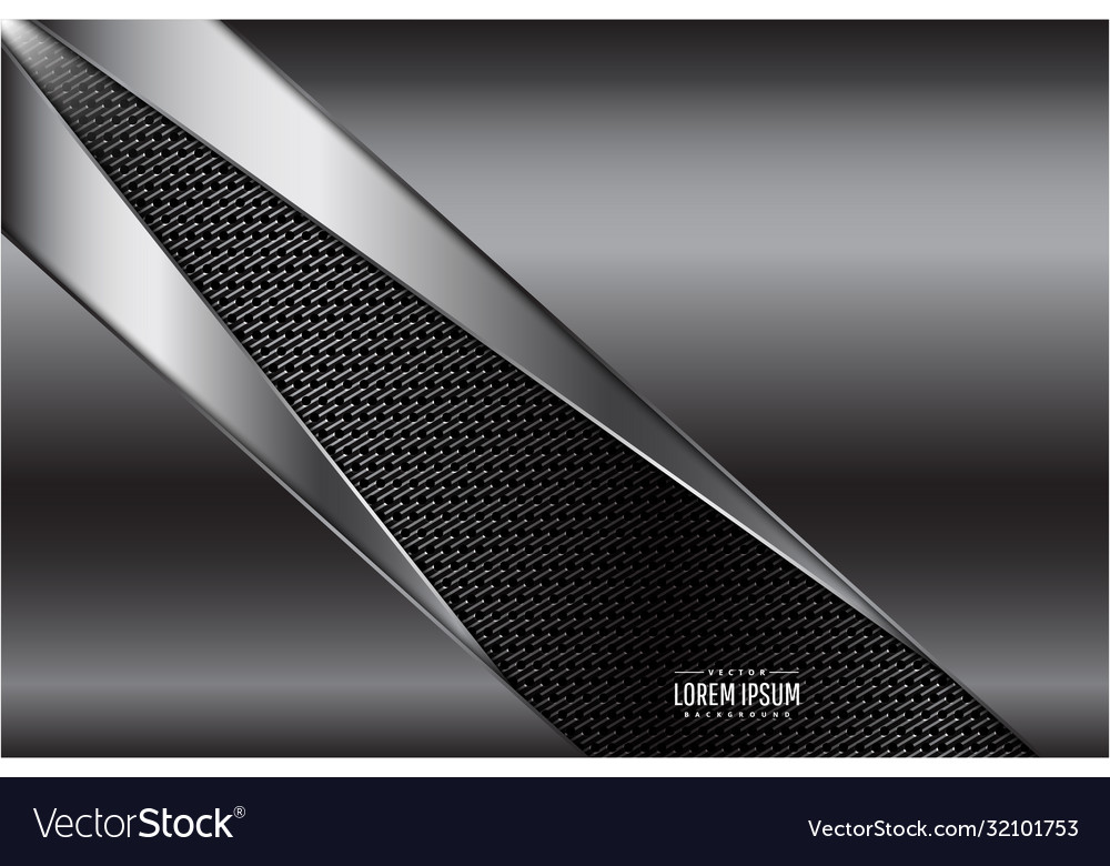 Gray metallic background Royalty Free Vector Image