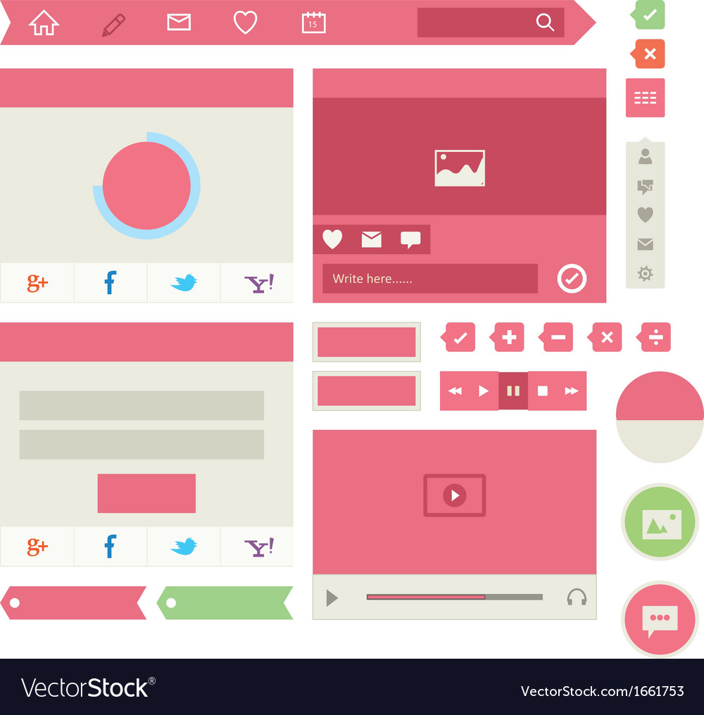 GUI 4 Royalty Free Vector Image - VectorStock