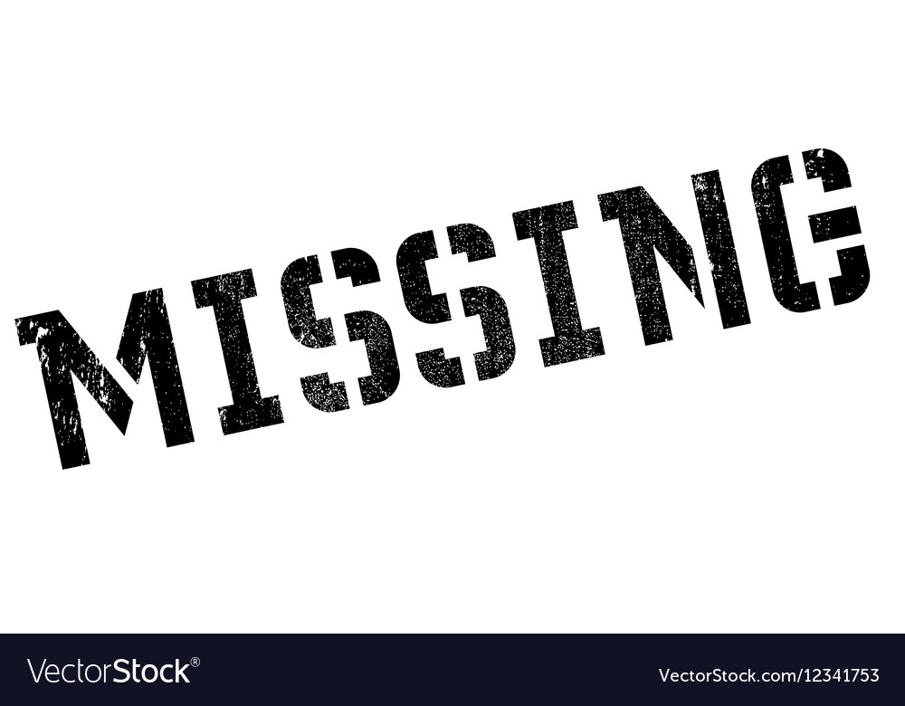 Missing rubber stamp Royalty Free Vector Image