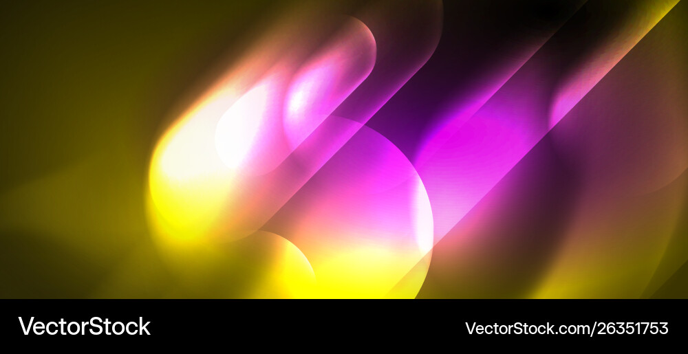 Neon glowing techno lines blue hi-tech futuristic Vector Image