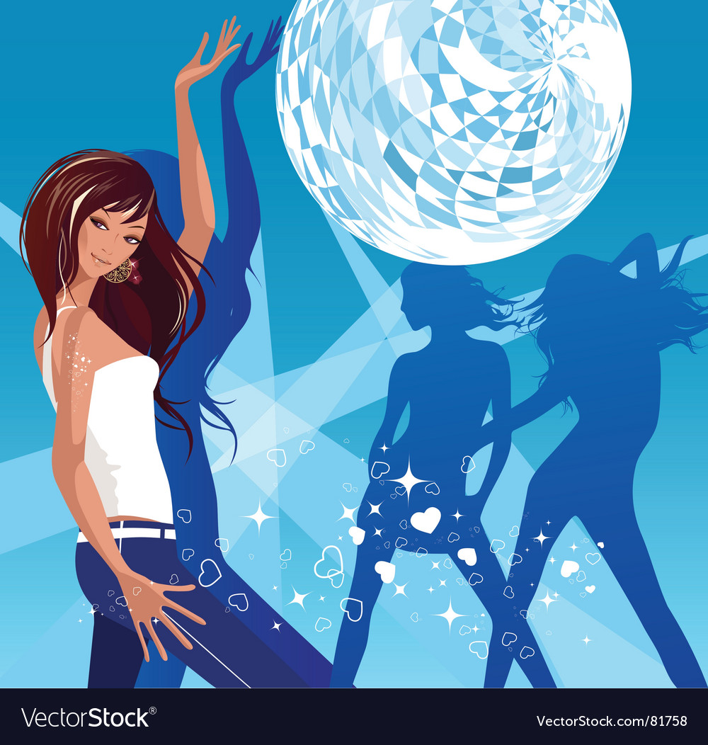 Dancing disco Royalty Free Vector Image - VectorStock