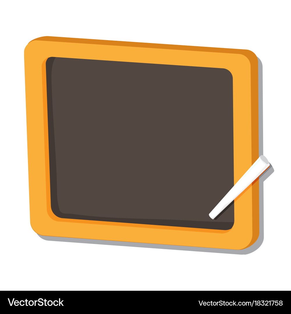 Isolated of black board Royalty Free Vector Image