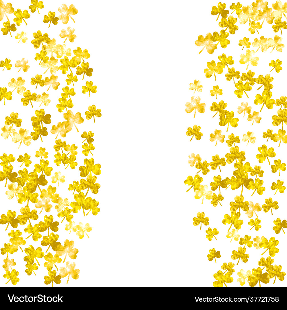 Shamrock background for saint patricks day Vector Image