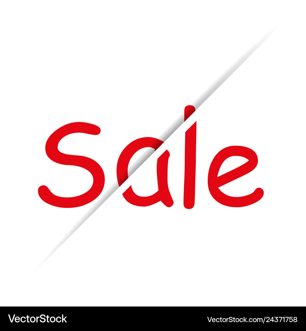 Text sale unusual background white beautiful Vector Image