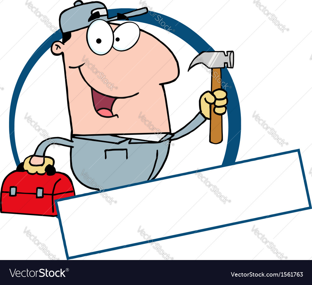 Cartoon builder Royalty Free Vector Image - VectorStock
