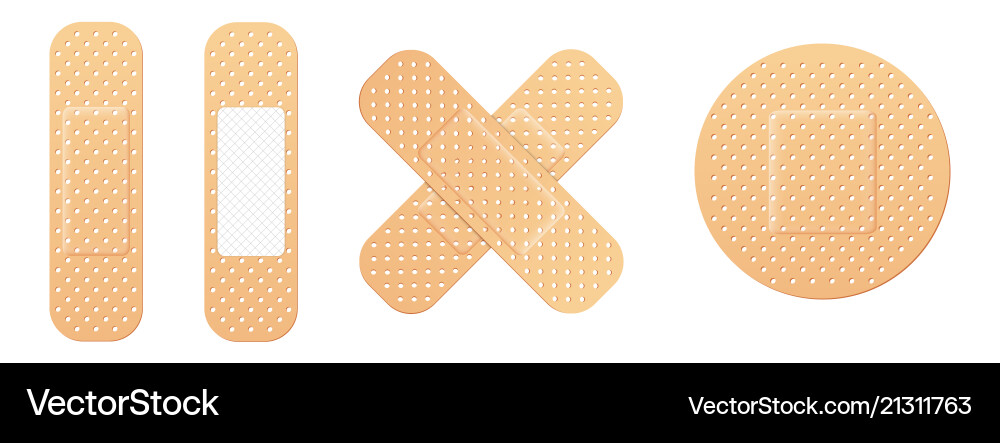 Creative of adhesive bandage Royalty Free Vector Image