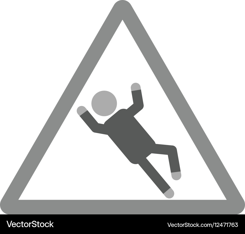 Danger of slipping Royalty Free Vector Image - VectorStock